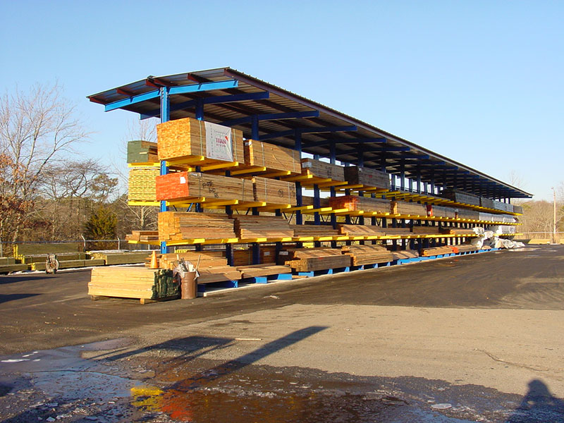 Lumberyard Cantilever T-Shed | Storage Racks